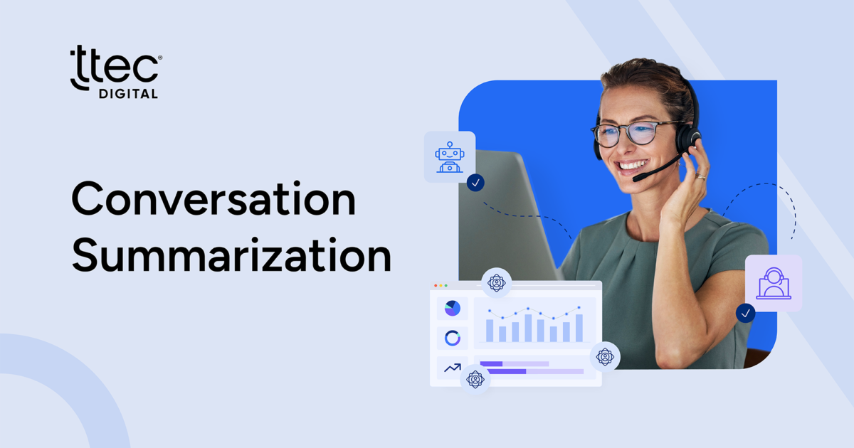 Ai Innovation Conversation Summarization Ttec Digital
